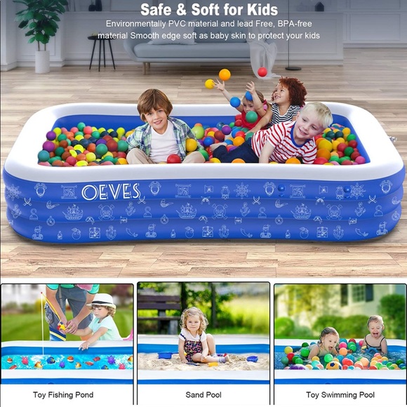 oeves | Party Supplies | Inflatablekids Ball Pit Floating Ice Chest Or ...
